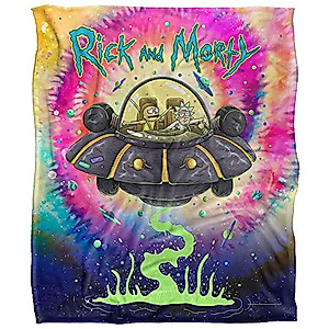 Rick and Morty Blanket, 50"x60" Spacial Breakthrough Silky Touch Super Soft Throw Blanket
