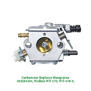 POSEAGLE 503281504 Carburetor Replaces Husqvarna 503281504, Walbro WT-170, WT-170-1 for Husqvarna 51 55 Chainsaws