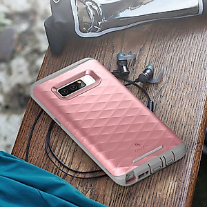 Galaxy Note 8 Case, Clayco [Hera Series] Full-Body Rugged Case with Built-in Screen Protector for Samsung Galaxy Note 8 (2017 Release) (Rosegold)