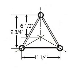 Rohn 25G 50' Tower with Hinged Base (Fold Over Base)