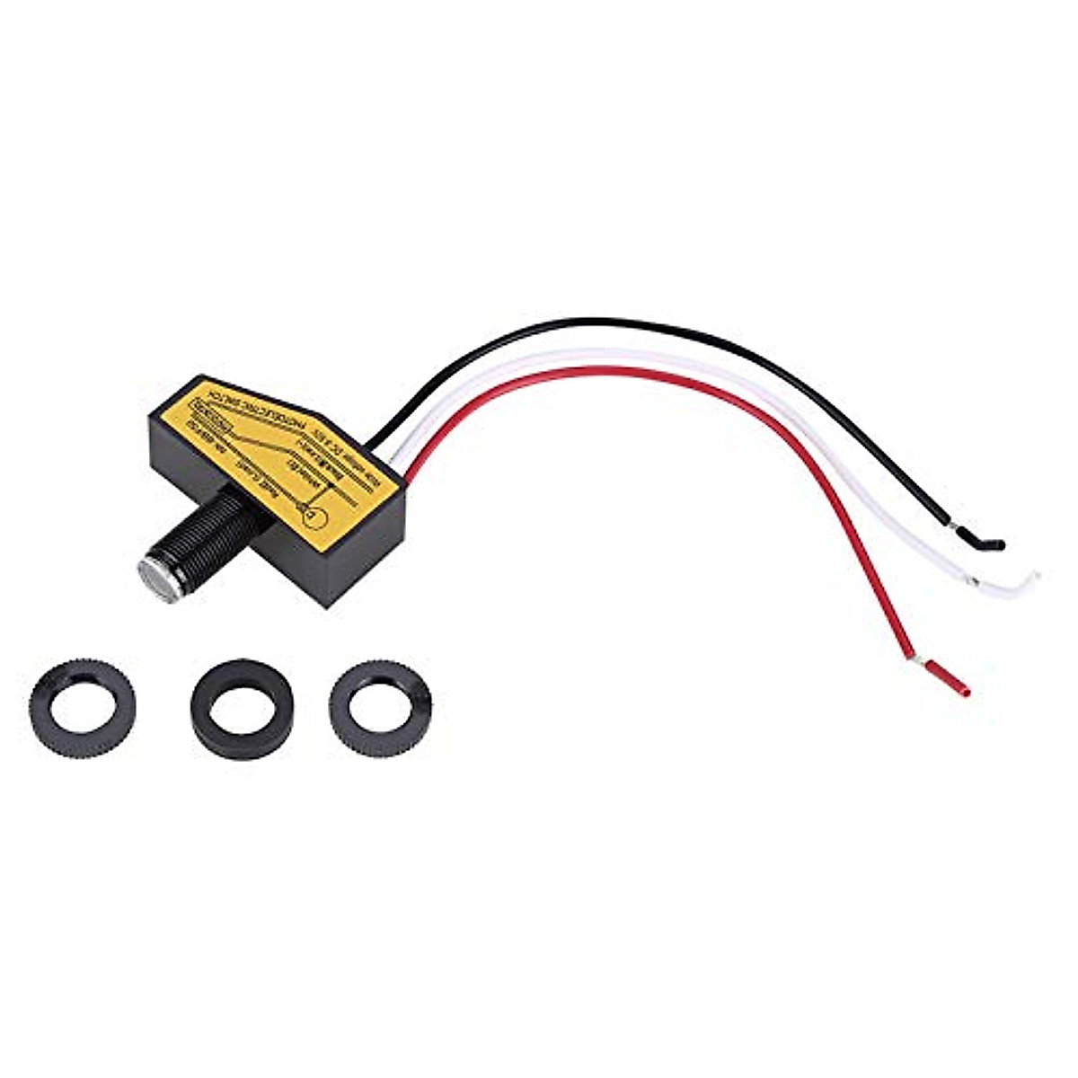 Parluna Photocell Switch, DC Photocell Switch 12 Volt Photocell Switch Low Voltage Photocell Switch Remote Switching Sensor, Sensor Photocell Light Switch Dusk to Till Dawn Mini Light Switching