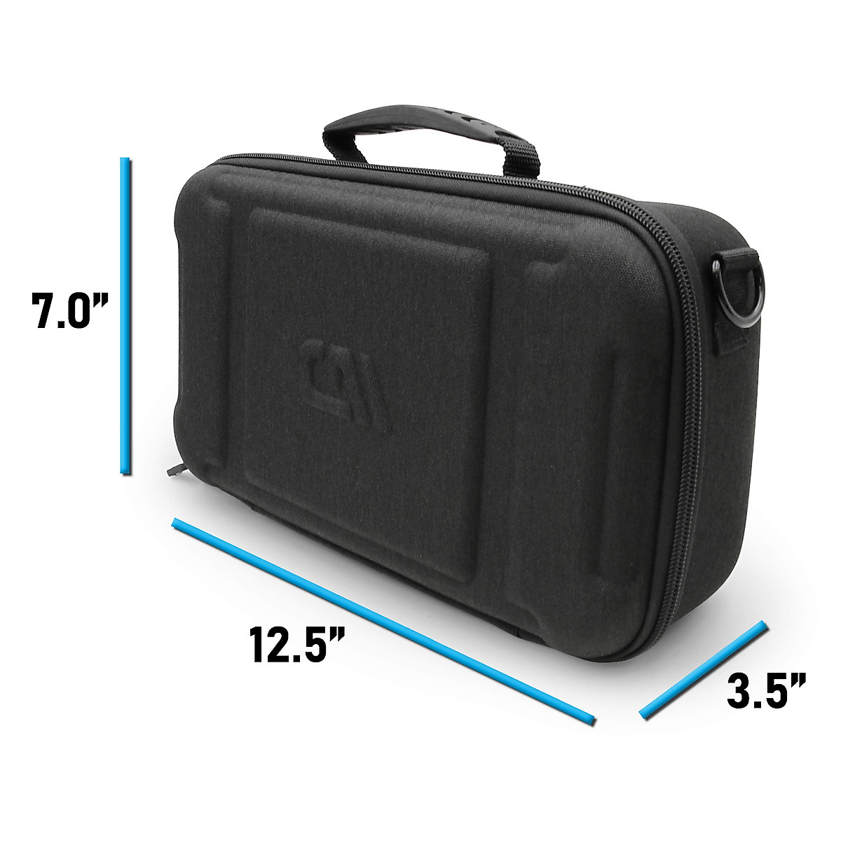 CASEMATIX Hair Clipper Barber Case Holds Three Electric Clippers, Hair Buzzers, Trimmers, T Finisher Liner - Travel Case for Clippers, Stylist and Hair Cutting Supplies