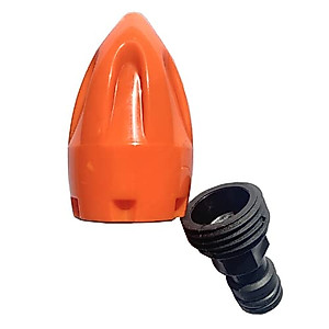 The Water Rocket, Sewer Jet Nozzle Pressure Washer Nozzle, Quick Connector Drain Cleaning Water Nozzle, fits any garden hose