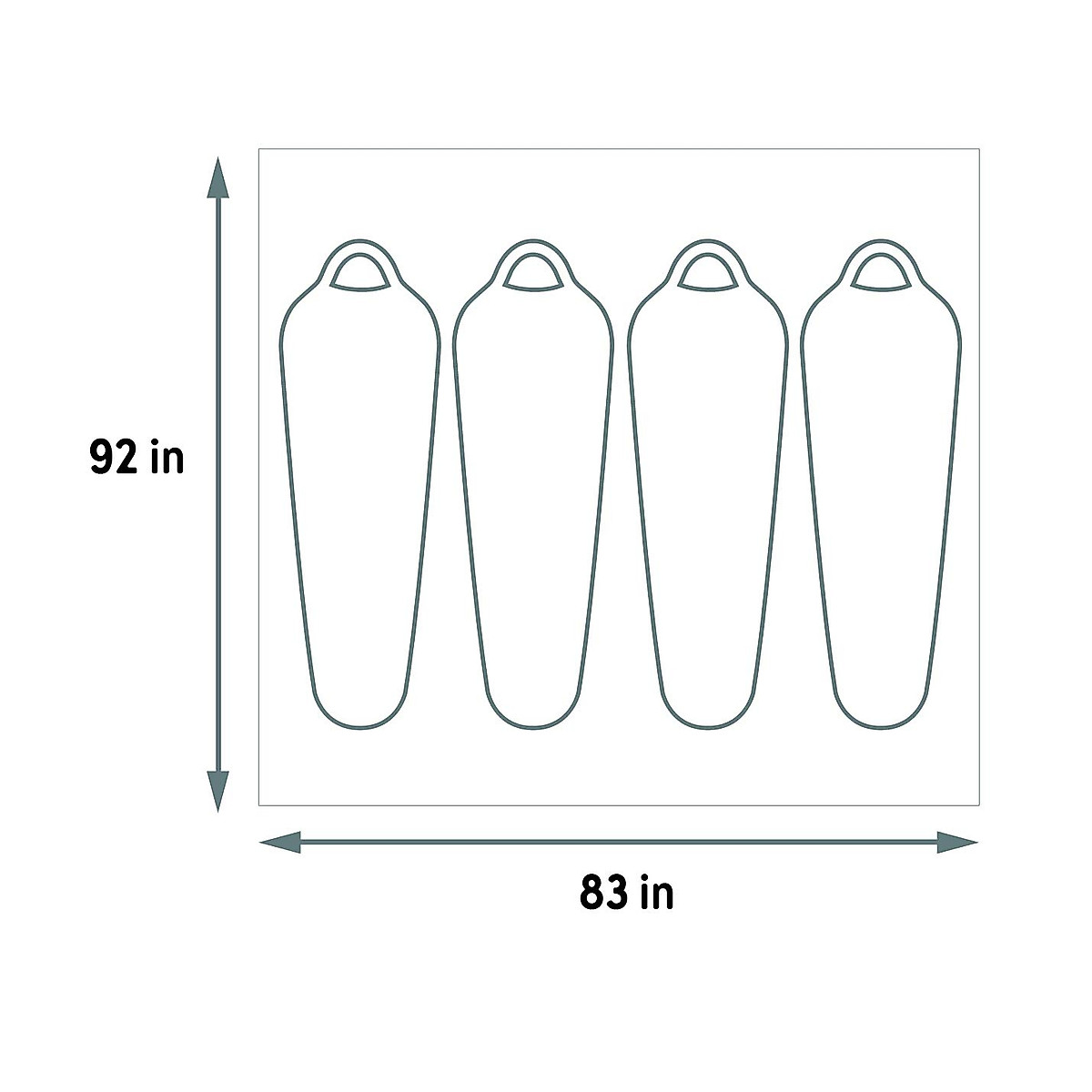 Kelty Wireless 4 Footprint, Lightweight, Water Resistant, Fitted Ground/Camping Tarp Footprint Wireless 4 Person Tent