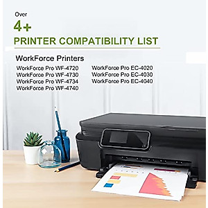 5 Pack 802XL Remanufactured Replacement for Epson 802 Ink Cartridges for Workforce Pro WF-4740 WF-4730 WF-4720 WF-4734 EC-4020 EC-4030 (2 Black, 1 Cyan, 1 Magenta, 1 Yellow)