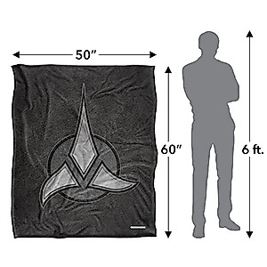 Star Trek Klingon Empire Officially Licensed Silky Touch Super Soft Throw Blanket 50" x 60"