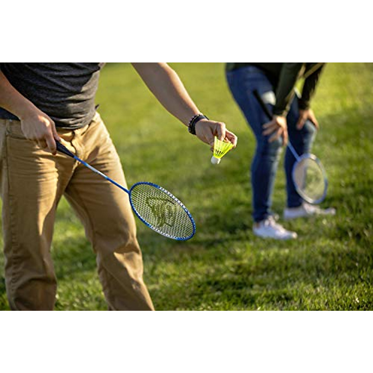 Triumph Sports Multi-Sport Versatile Combo Outdoor Game Net Set Includes Volleyball, Badminton, and Pickleball, Blue (35-7510-2)