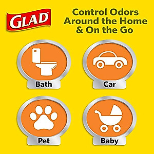 Glad Garbage Small, White, 4 gallons, 30 Count (Pack of 2)