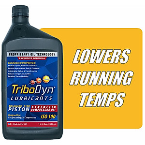 TriboDyn Tri-Guard 1100 ISO 100 Piston Synthetic Air Compressor Oil (1 Quart)