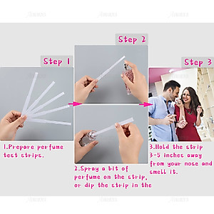 AUEAR, Disposable Premium Perfume Aromatherapy Paper Test Strips Fragrance Test Paper Essential Oils Test Paper Strip (100 Pack, 5.9" x 0.4")