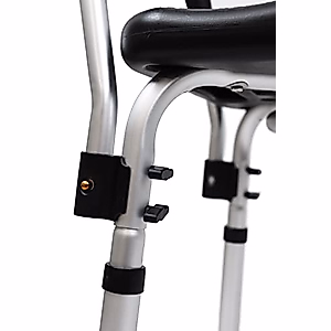 Pepe - Shower Chair for Inside Shower with Arms, Adjustable Shower Seats for Elderly, Shower Chair for Bathtub, Bath Seats for Adults, Black Shower Stool for Seniors, Free Assembly