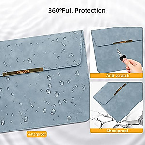TOWOOZ Sleeve Compatible with 2022 New M2 MacBook Air 13.6 Inch A2681 / MacBook Pro 13-13.3 Inch/ MacBook Air 13-13.6 Inch M1 M2 Chip, Laptop Sleeve Case with Accessory Pouch