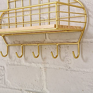 Cloud Shelf, Cloud Shape Wall Hanging Storage Rack,Metal Wall Mount Organiser Floating Shelves Wall Mount Organiser Cloud Shelves (C)