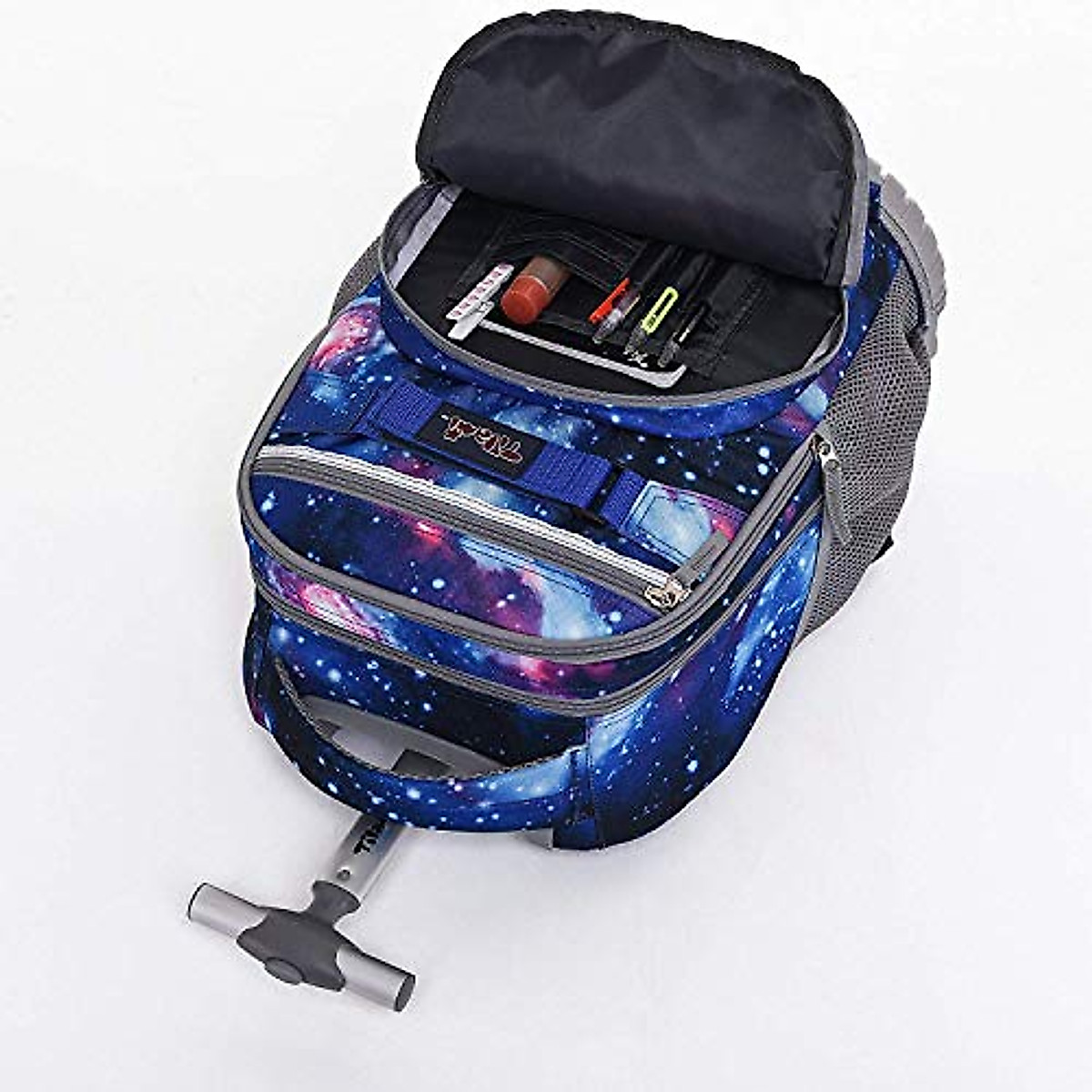 Tilami Rolling Backpack Laptop 18 inch with Lunch Bag, Galaxy