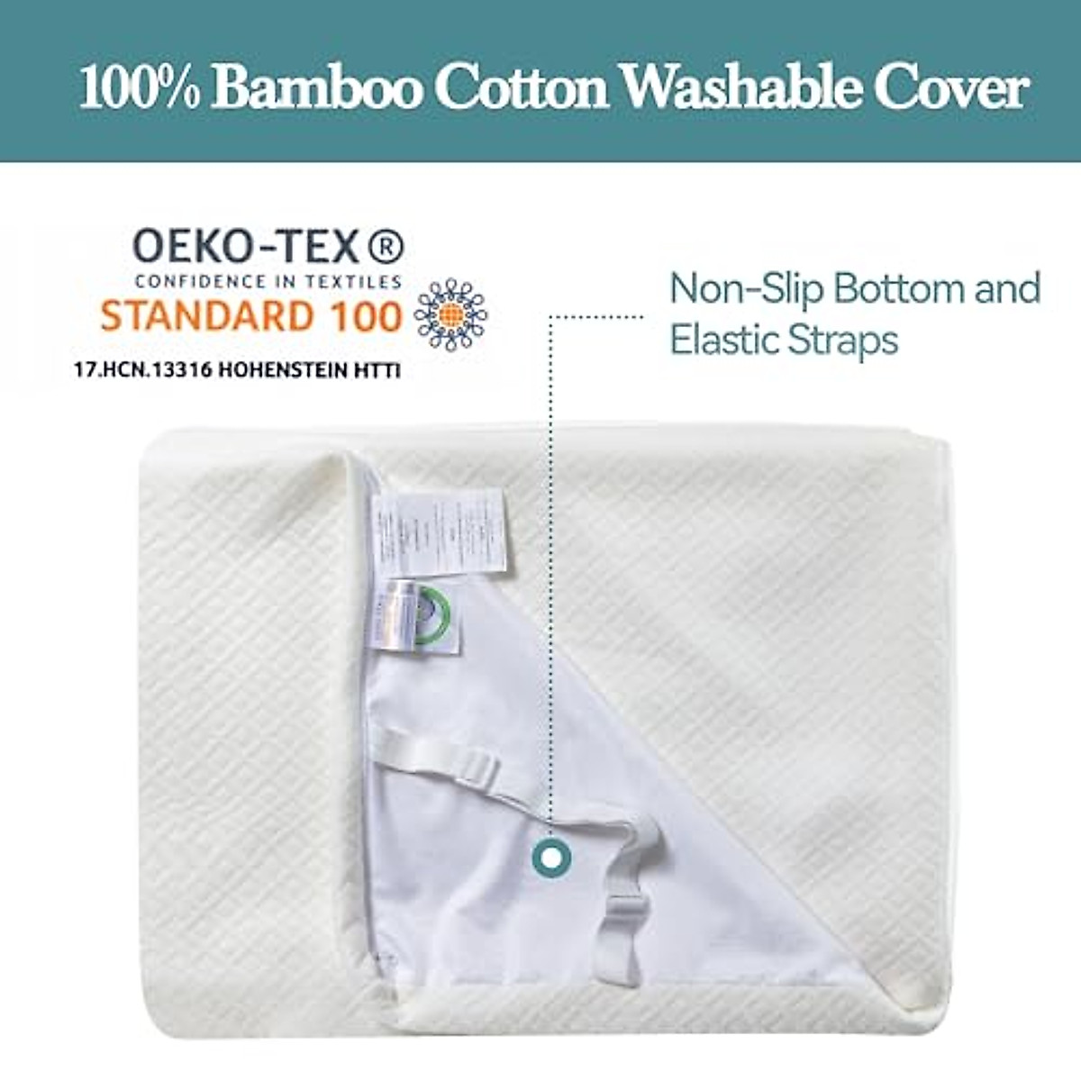 HOOMIC 4 Inch Short Queen Memory Foam Mattress Topper, Lavender Cooling Gel Infusion, Removable Bamboo Cover, Diamond Grid Pattern, CertiPUR-US Certified, Purple