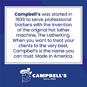 Campbell’s Liquid Shave Cream, Barber Shaving Cream, Professional Shaving Supplies and Products, 8 Ounces, (Pack of 3)