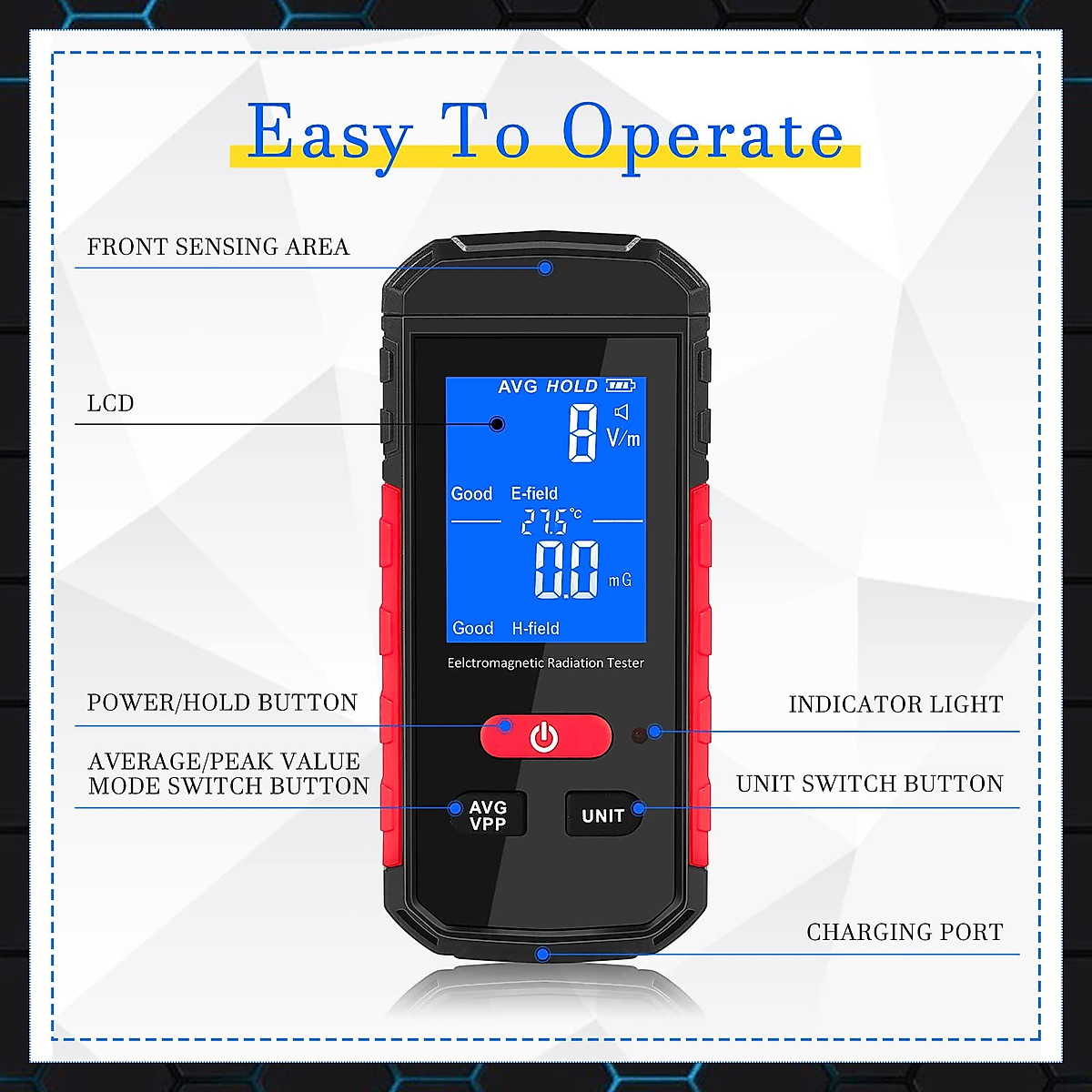 Ghost Hunting Equipment Kit, Emf Meter with 2 Motion Light up Cat Balls, Paranormal Equipment Emf Meter Detector Ghost Equipment Light up Cat Ball for Home Office Outdoor Ghost Hunting (Stylish Style)