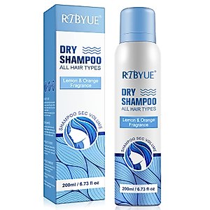 Valleylux Dry Shampoo for Women, Lemon & Orange Fragrance, Dry Shampoo for Dark, Blonde and Brunettes, 6.73 fl.oz.