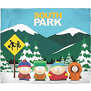 INTIMO South Park Stan Marsh Kyle Broflovski Cartman Kenny McCormick Show Throw Blanket