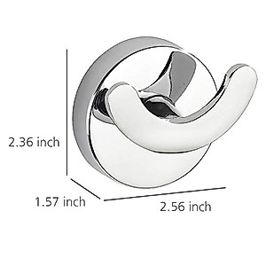 WENKO, Chrome, Towel Vacuum-Loc System, No Drilling Wall Hook, Rustfree, Dimensions 1.57 x 2.56 x 2.36 in, 4x6,5x6 cm