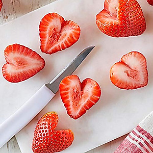 Strawberry Huller Stem Remover and Strawberry Slicer Set,Potatoes Pineapples Carrots Tomato Corer Slicer Cherry Pitter,Fruit Picker Stalks Tools,Stainless Steel Blade Kitchen Tools and Gadgets