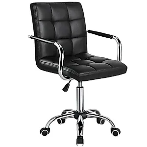 JTSQ Black Computer Desk Chair Office Executive Task Chairs Gaming Chair Office Chair Gaming Desk Computer Chair high Chair Home Office Desk Chairs Office Chairs Home Office offi