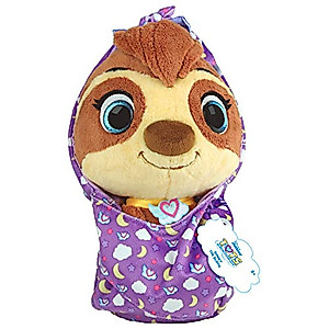 Just Play Disney Junior T.O.T.S. Cuddle & Wrap Sunny The Sloth, 10-inch Plush, Kids Toys for Ages 3 Up