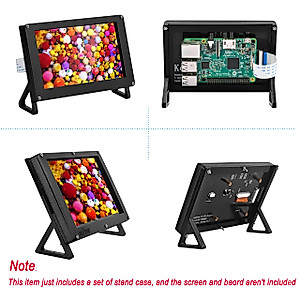 OSOYOO Protective Case Stand Holder for OSOYOO 5 Inch DSI Touch Screen LCD Display compatible with Raspberry Pi 4 3 3B+ 2