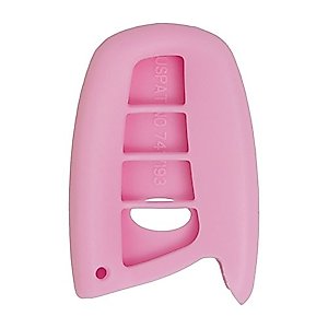 Keyless2Go Replacement for New Silicone Cover Protective Case for Select Proximity Smart Keys SY5DMFNA04 - Pink
