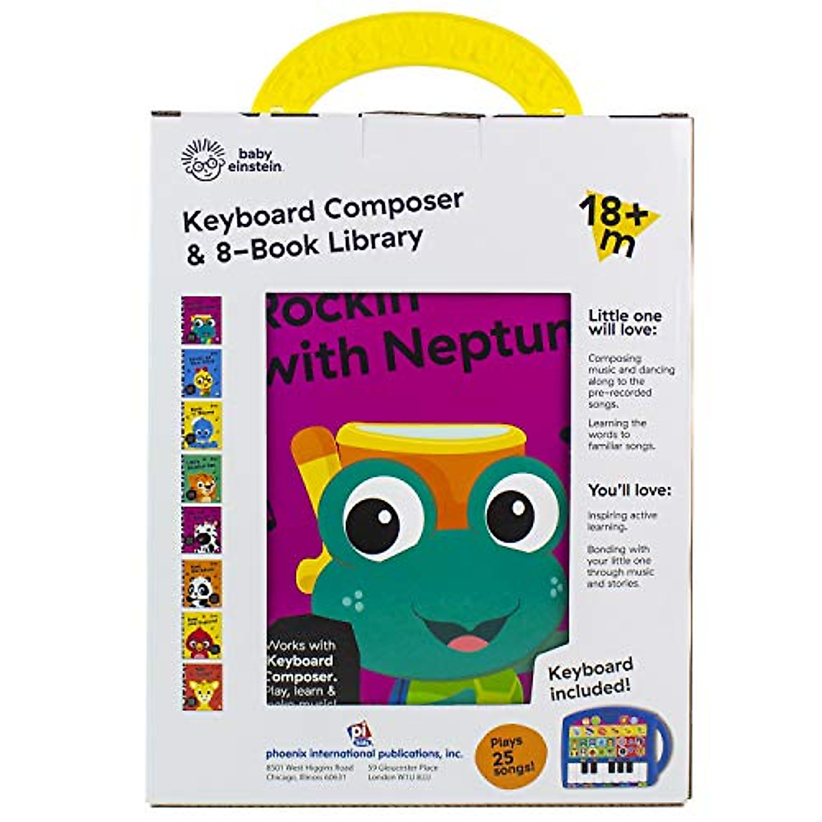 Baby Einstein - My First Music Fun Keyboard Composer & 8 Sound Book Library - PI Kids