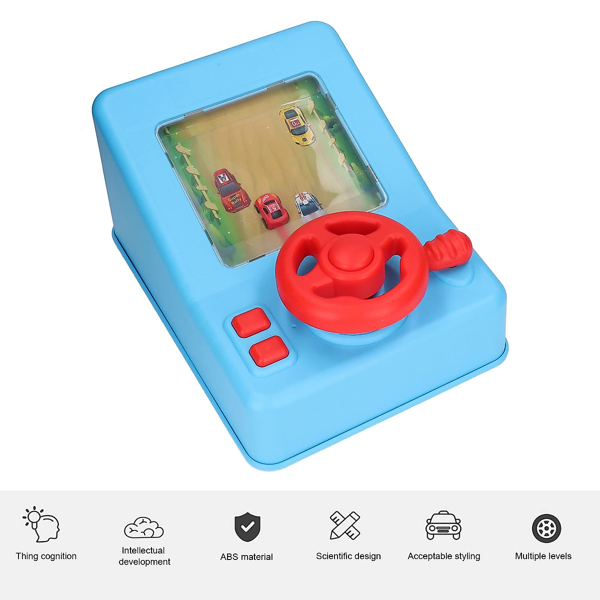 01 02 015 Handheld Game Console, Racing Adventure Game Console Kids' Handheld Games Pre-Kindergarten Toys Develop Their Thinking Logical Abilities