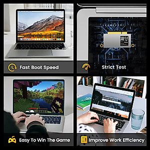 INDMEM NVMe PCle SSD 1TB 3D TLC Flash Hard Drive with Tools for Upgrade 2016 2017 13" MacBook PRO A1708（EMC 2978/3164 Non-Touch Bar Models(Late 2016-Mid 2017 Year)