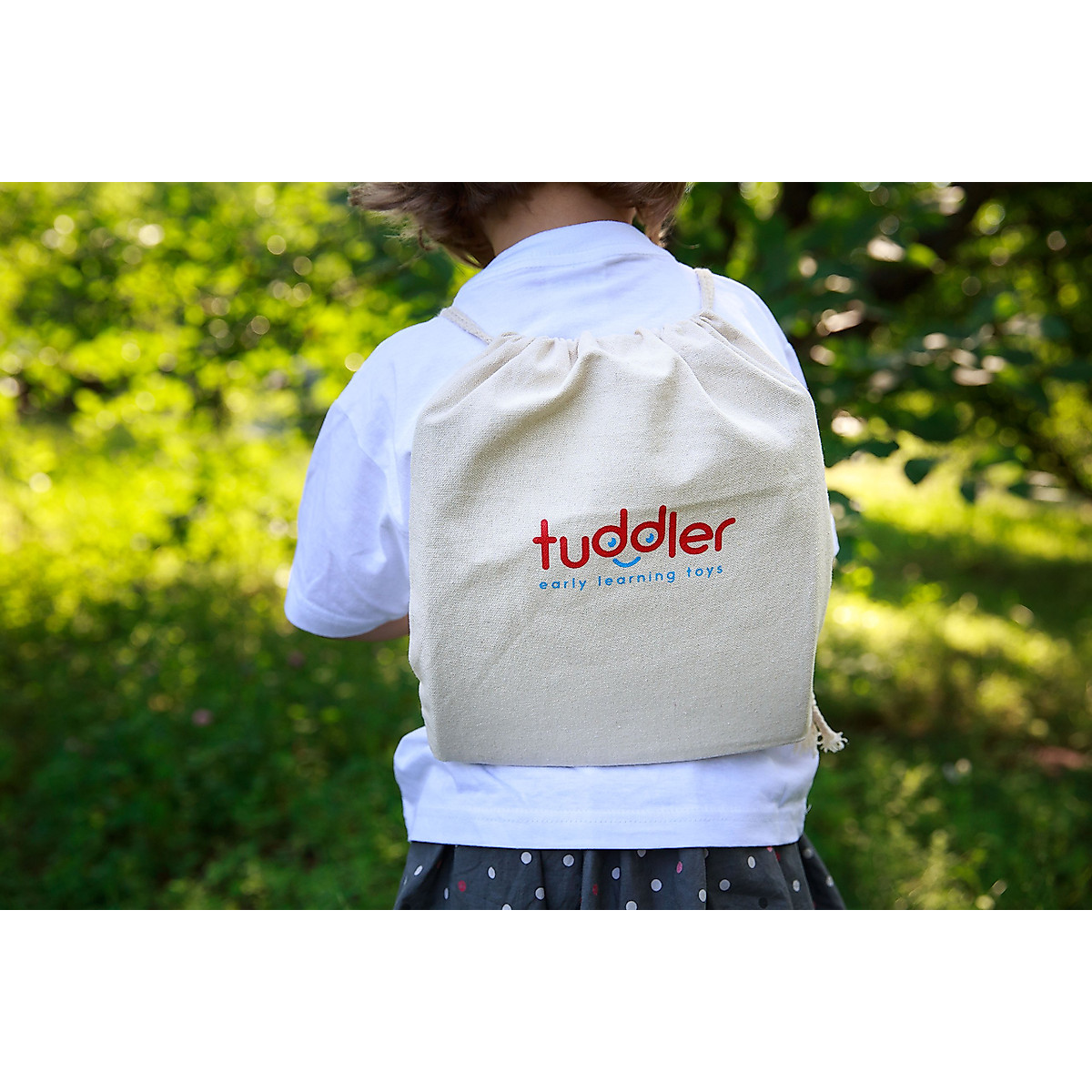 Tuddler Toddler Peg Board Sensory Toys/Montessori Toys for Toddlers/Fine Motor Skills Toys/Educational Toys / 30 Pieces Stackable Pegs + Pattern Card + Drawstring Backpack + E-Book