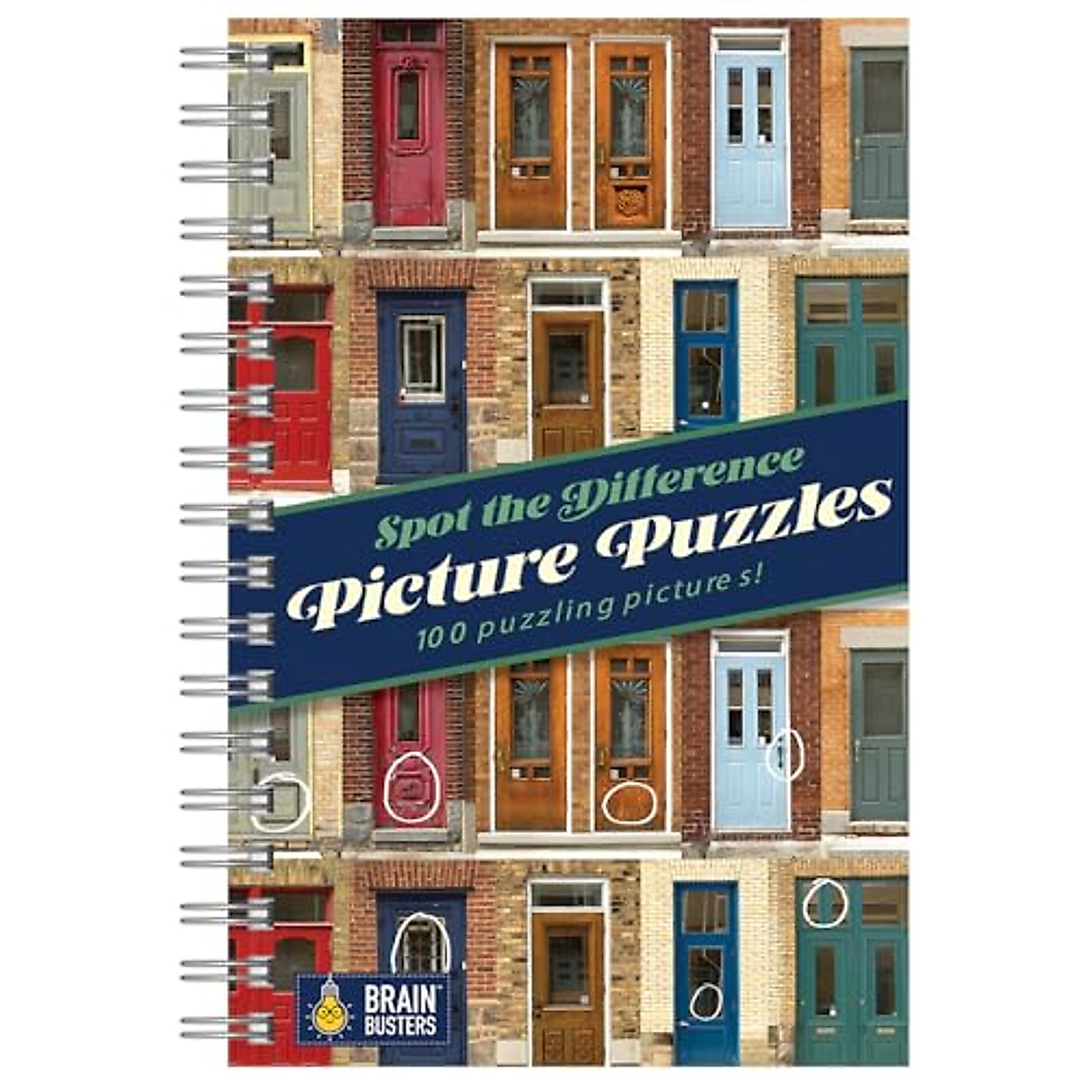 Picture Puzzles: Spot the Difference: More Than 1,000 Differences to Find! Adult Puzzle Book Includes Spiral Bound / Lay Flat Design (Brain Busters)