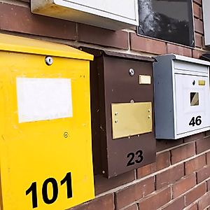 Zonon 40 Pcs 4 Sets Vinyl Mailbox Number Decals for Cars Waterproof Numbers Stickers Reflective Anti-Fading Vinyl Number Decals Pre-Spaced Signs for Mailbox Car Home(Black,2 Inch)