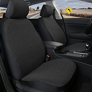 GIANT PANDA Seat Covers for Trucks Chevy Silverado,Dodge Ram,Ford F150 F-Series. Low Back Front Seat Cover for Pickup and Trucks,Black