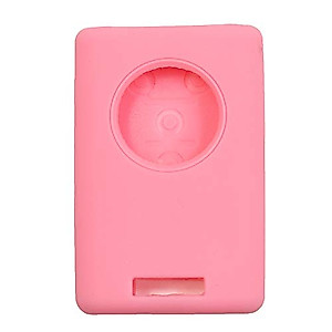 Btopars 2pcs 5 Button Smart Remote Key Fob Rubber Case Cover Protector Compatible with Cadillac ATS CTS DTS STS XTS ATS SRX Escalade Black Pink