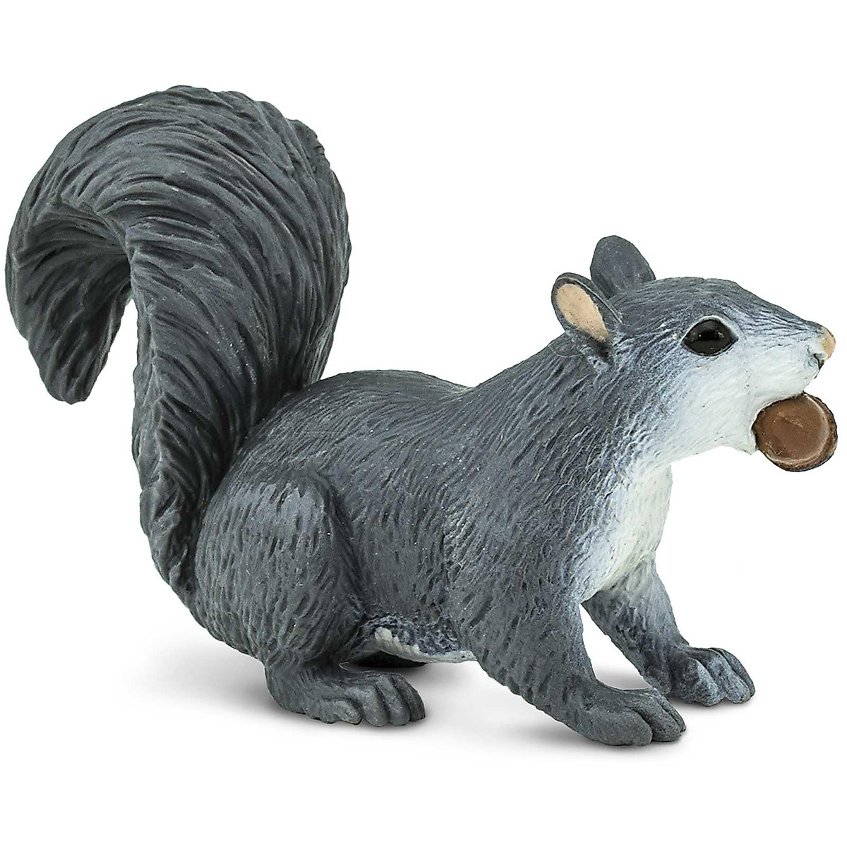 Safari Ltd. Gray Squirrel Figurine - Lifelike 3" Wildlife Figure - Educational Toy for Boys, Girls, and Kids Ages 3+