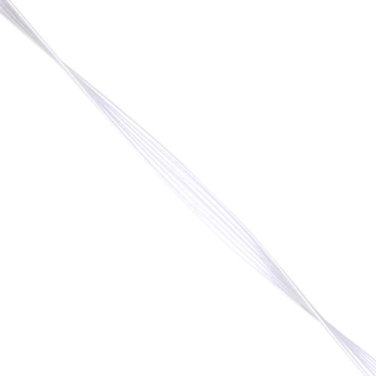 Mandala Crafts Flat Elastic Band, Braided Stretch Strap Cord Roll for Sewing and Crafting; 1/4 inch 6mm 50 Yards White