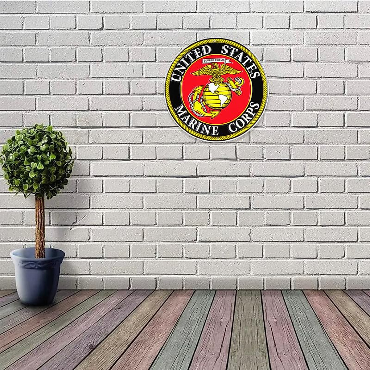 United States Marine Corps Decorative Wall Plate for Home, Office, or Man Cave. Very sturdy. 2 holes for easy hanging anywhere. Great gift for your fellow Marine. Officially Licensed product.