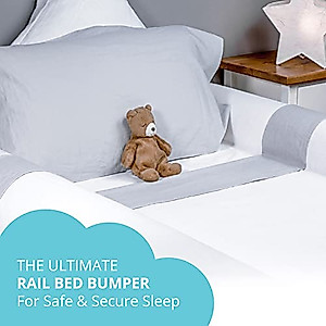 BANBALOO | Bed Bumper For Toddlers | Bed Rails For Queen, King, Twin, Full-Size Bed | Toddler Bed Bumper | Bumpers For Bed | Bed Rail For Toddlers | Bed Barrier For Toddler | Foam Bumpers For Toddlers