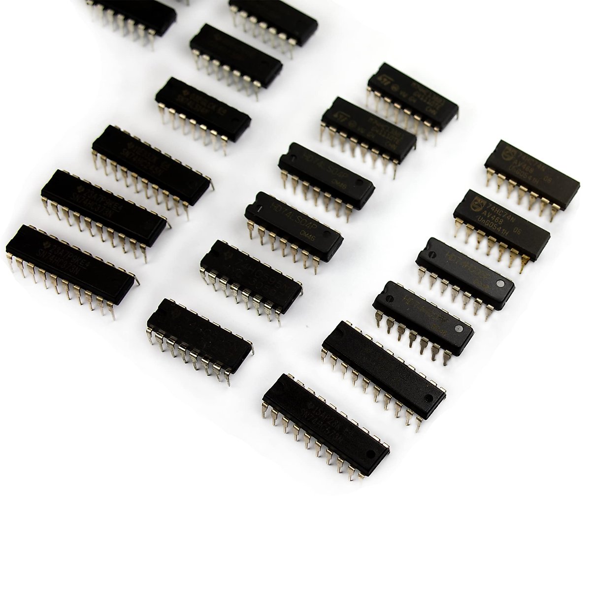 jujinglobal SN74HC573N M74HC138B1 74HC74N SN74HC373N 74HC595N CD4013BP CD4069 74HC05 74LS04 SN74HC245N SN74LS04N Total: 20pcs
