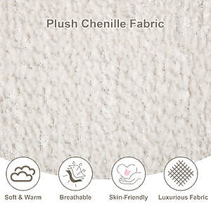 GNIXUU 110" Sectional Sofa Cloud Couch for Living Room, Modern Chenille U Shaped Couch, Comfy Modular Sofa Sleeper with Double Chaise & Memory Foam(Beige)