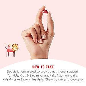 Amazon Brand - Mama Bear Vegan Probiotic, Berry, 60 Gummies, 1 Billion CFU per Gummy