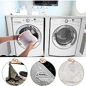 OTraki Bra Wash Bags for Lingerie 6 Pack Mesh Delicates Zipper Laundry Bag for Women College Girl Underwear Socks Silk Stockings Washing Machine Net Protector White