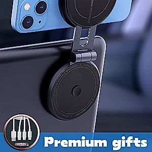 Faxiye Car Phone Holder for Tesla Model 3/Y/S/X , Adjustable Folding Strong Magnetic Car Phone Holder, Compatible with iPhone 12/13/14 Pro Max Mini and Official MagSafe Other Phones