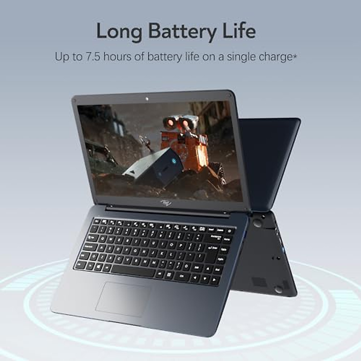14'' Laptop Computer, Quad-Core Intel Celeron N4120 Processors, 8GB RAM, 128GB SSD, Intel UHD Graphics 600 Windows 11 Laptops Computers, Ultra Slim, Long Battery Life, 2.4G/5G WiFi, BT 4.2, HDMI
