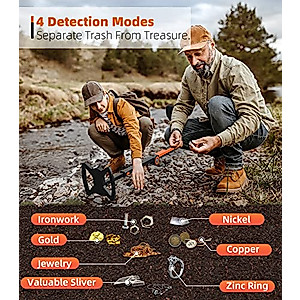 Foldable Metal Detector for Adults & Kids Beginners, 28" to 48" Adjustable LCD Display Metal Detector Kit with Sand Scoop Headphones, IP68 Waterproof, Lightweight Easy to Use