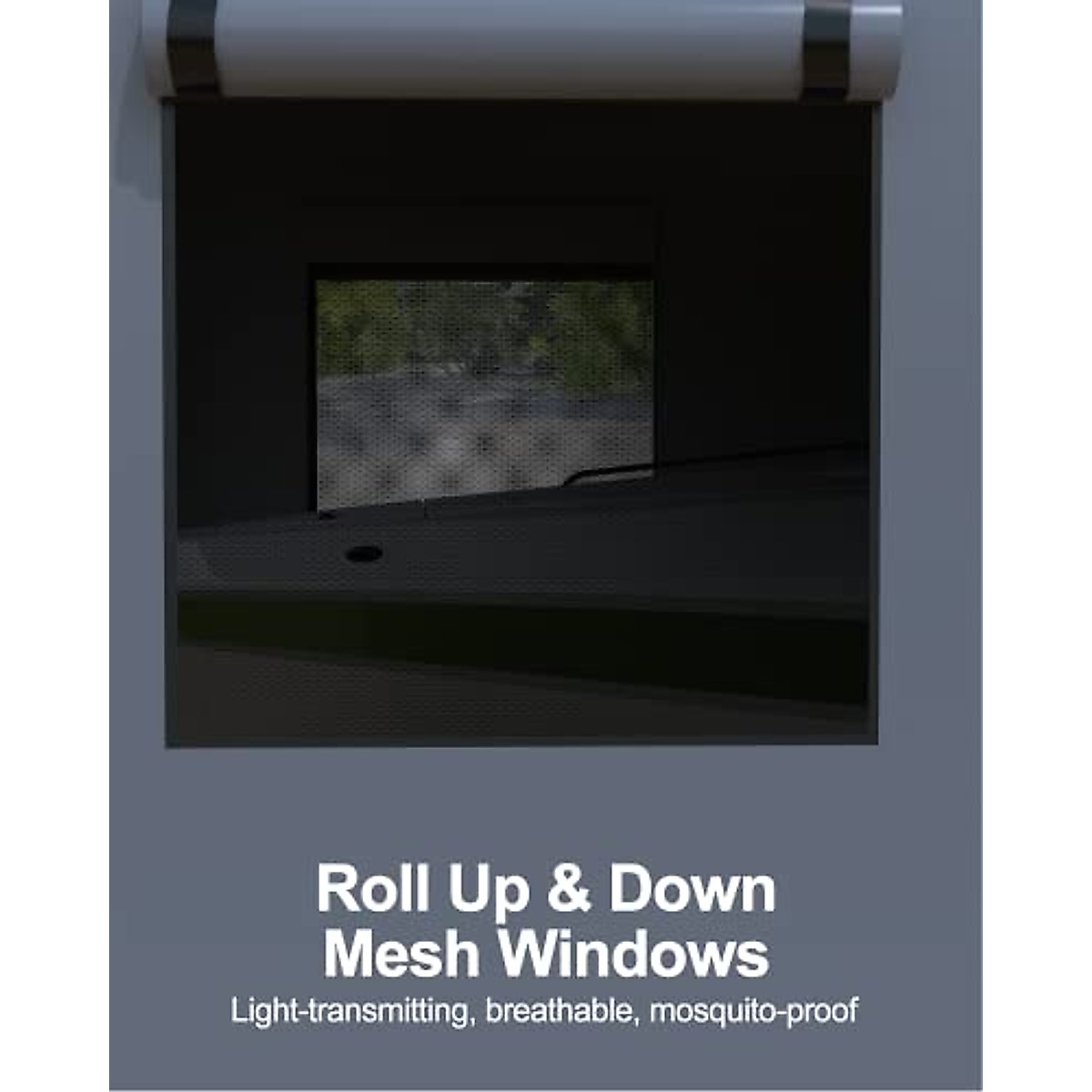 GAOMON 13' X 20' Heavy Duty Carport, Portable Garage with Front & Rear Doors,4 Windows, Reinforced Steel Poles & 180 g PE Waterproof Canopy, for Pickup Truck, and Boat, Silver Gray