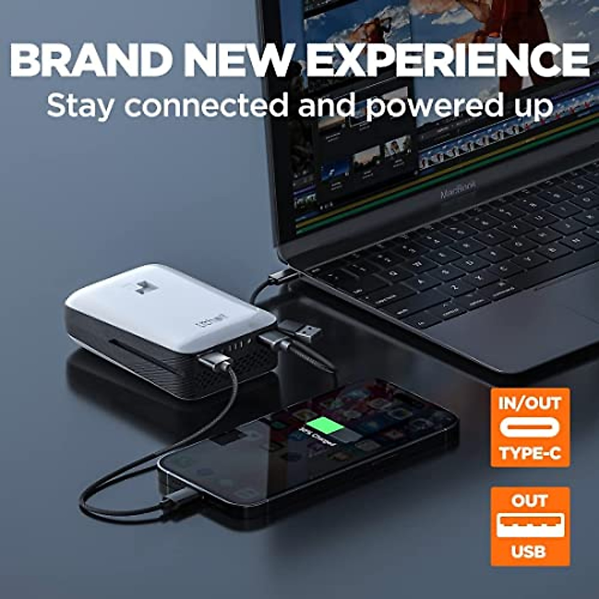 Litheli Cordless Lawn Mower 13 Inch, 5 Heights Adjustment, U20 Series 20V Electric Lawn Mowers for Garden, Yard and Farm, Light-Weight with Brushless Motor, 4.0Ah Portable Battery Included